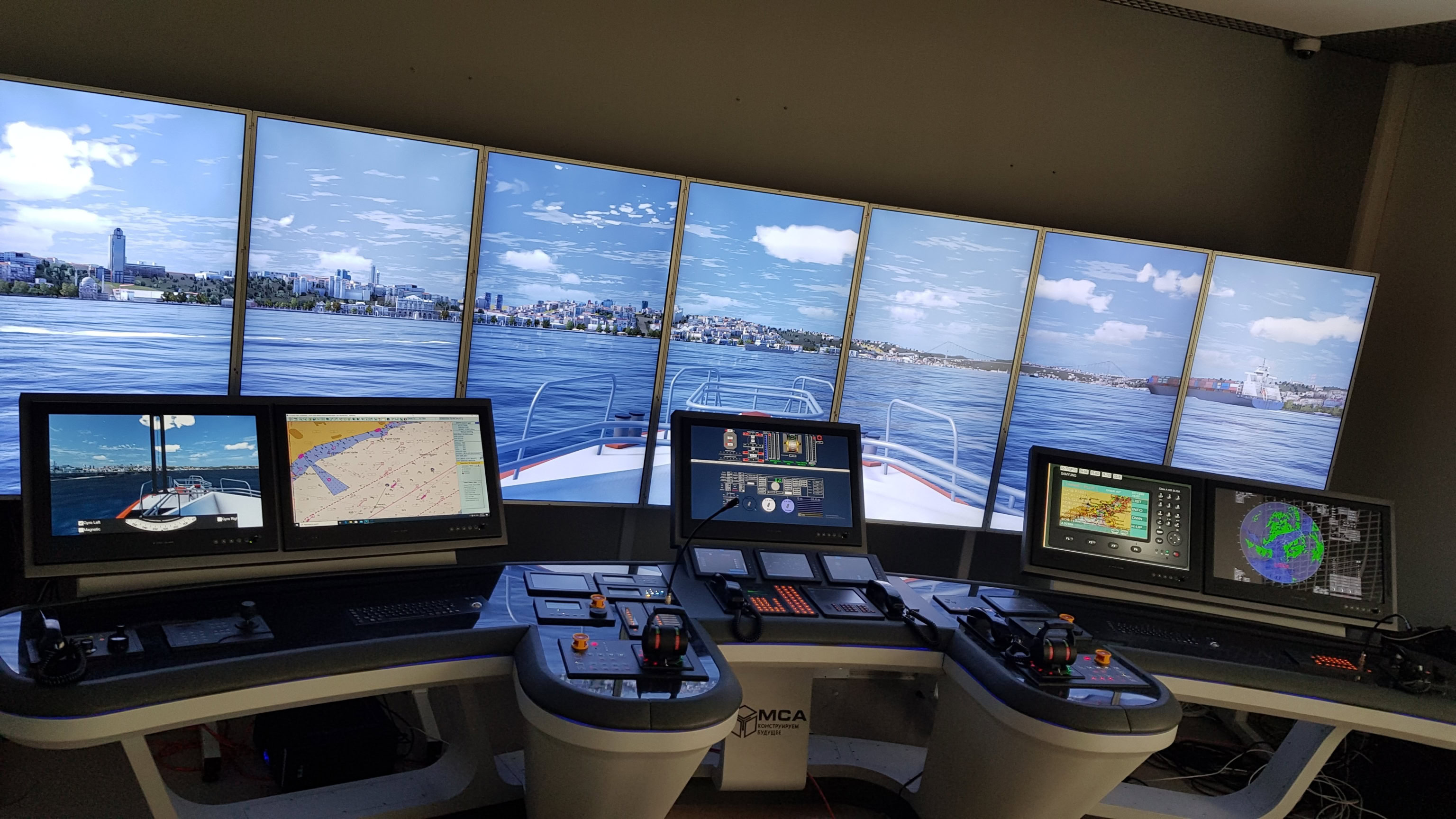 Navigation simulators Full mission bridge simulator ECDIS